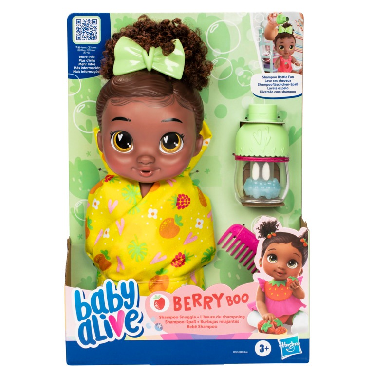 Boneca Baby Alive Shampoo Bebê Negra - Hasbro F9121 | Shopee Brasil