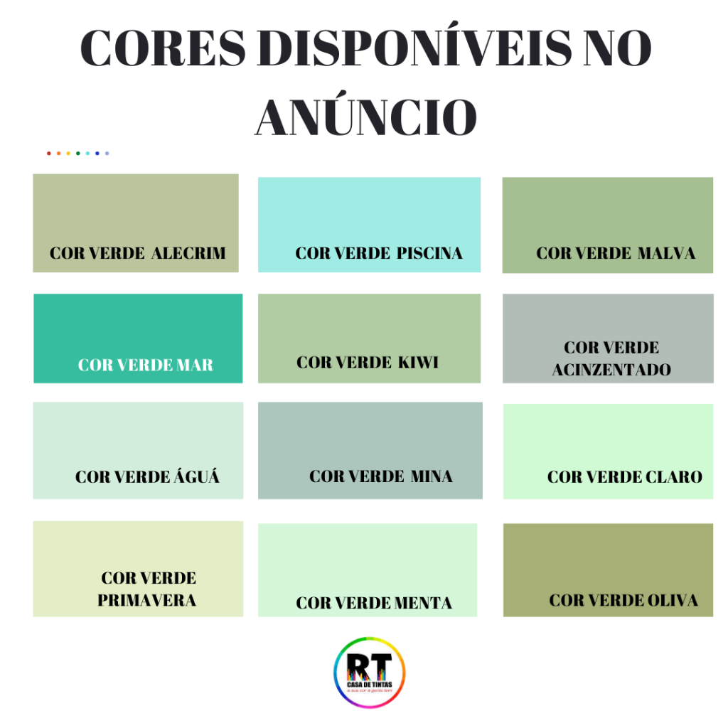 Tinta Verde Menta Clara Confira Como Escolher A Paleta De Cores De