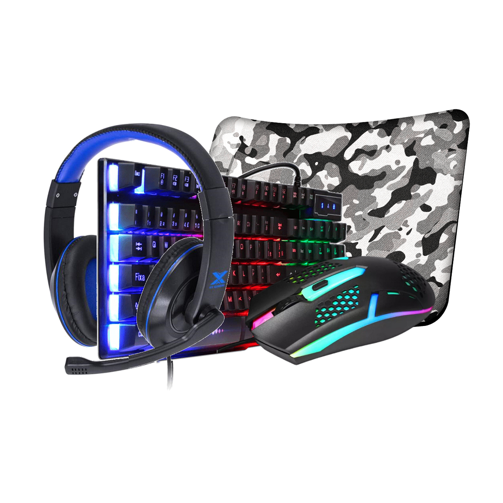 KIT GAMER STREAMER COMPLETO TECLADO MOUSE HEADSET MOUSE PAD | Shopee Brasil