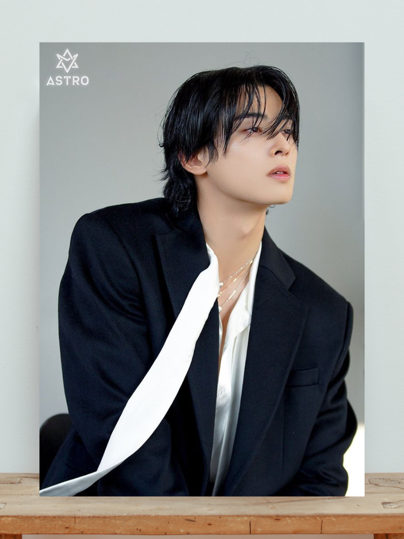 Quadro Metalizado CHA EUN WOO ASTRO Placa Decorativa Cod:06 | Shopee Brasil