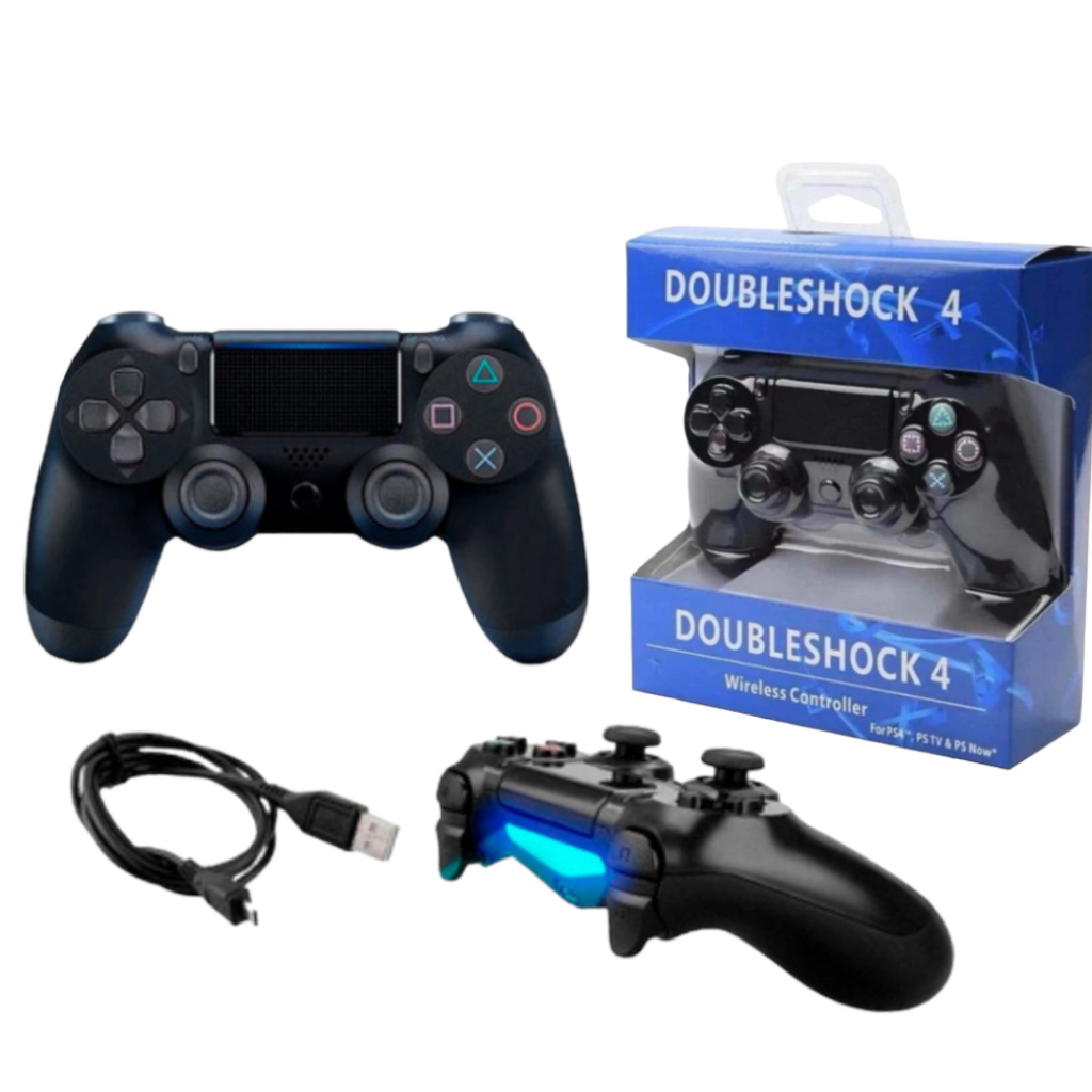 KIT com 2 Controles Compatível Com Ps4 Sem Fio Joystick Manete Ps4 e Pc ...
