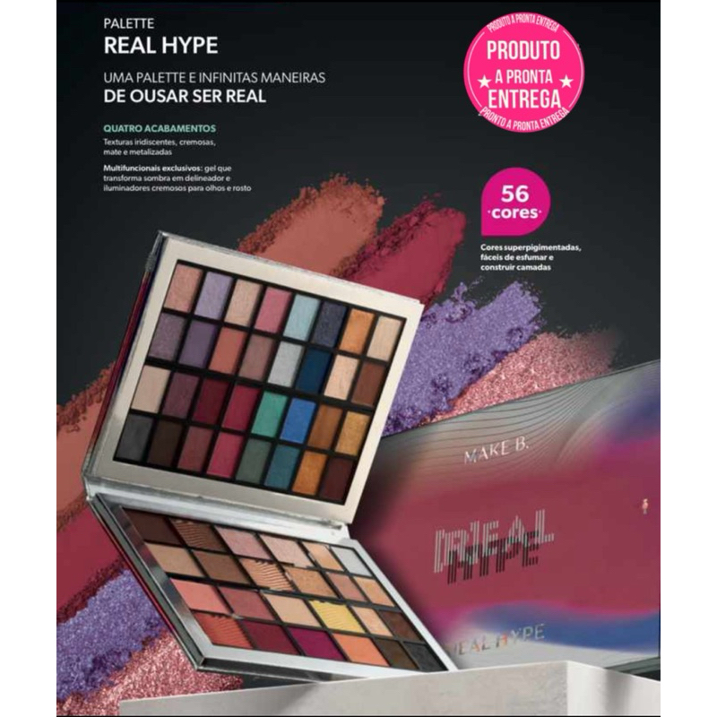 Palette de Maquiagem Multifuncional Make B. Real Hype o Boticário ...