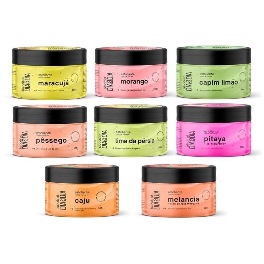 Esfoliante Corporal e Facial Labotrat Dia a Dia Pote 300g - Escolha a ...