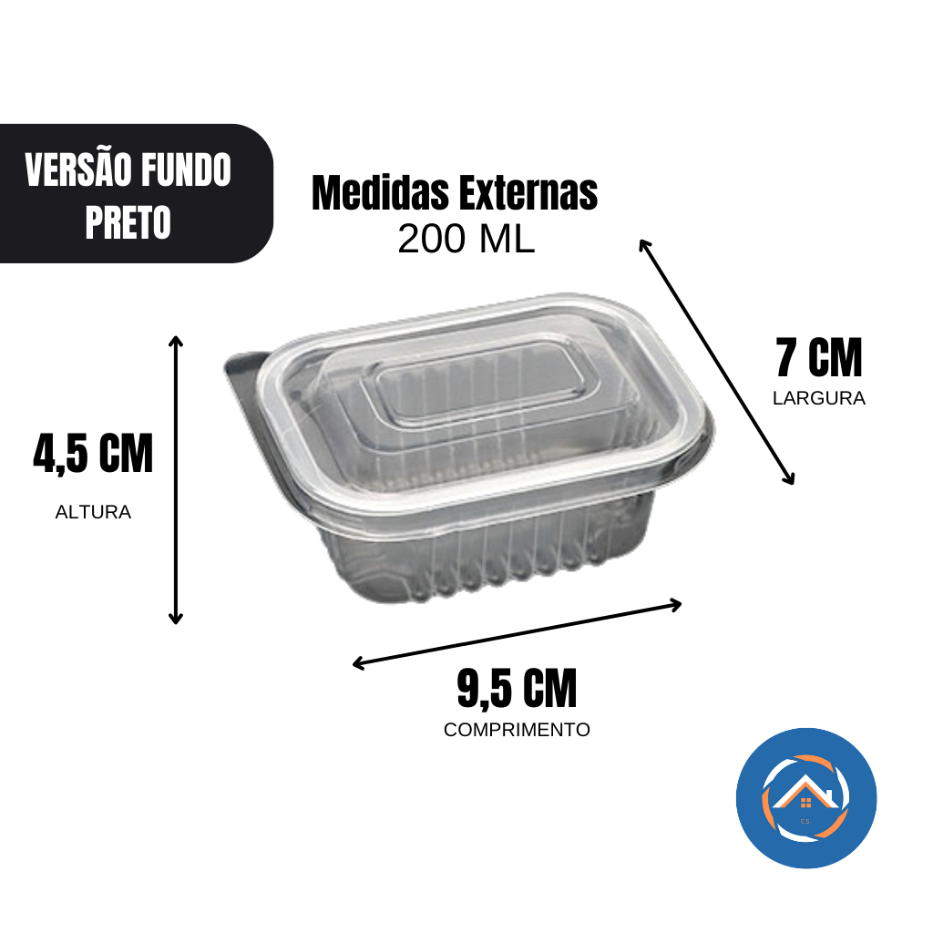 24 un Pote Marmita Descartável 200 / 400 / 500 ml Fitness Fit Freezer Micro-ondas | Shopee Brasil