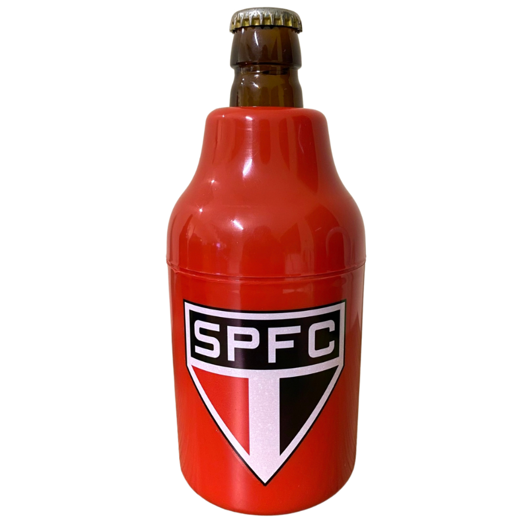 Porta Lata São paulo 3 em 1 Suporte Long Neck Lata e Litrinho 300ml ...