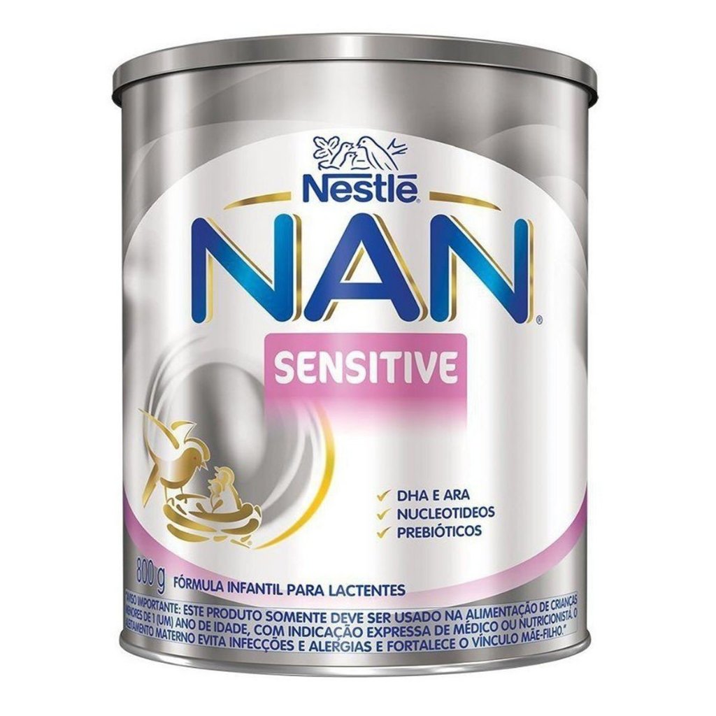 Nan Sensitive Fórmula Infantil Em Pó Lata 800g 0 A 6 Meses | Shopee Brasil