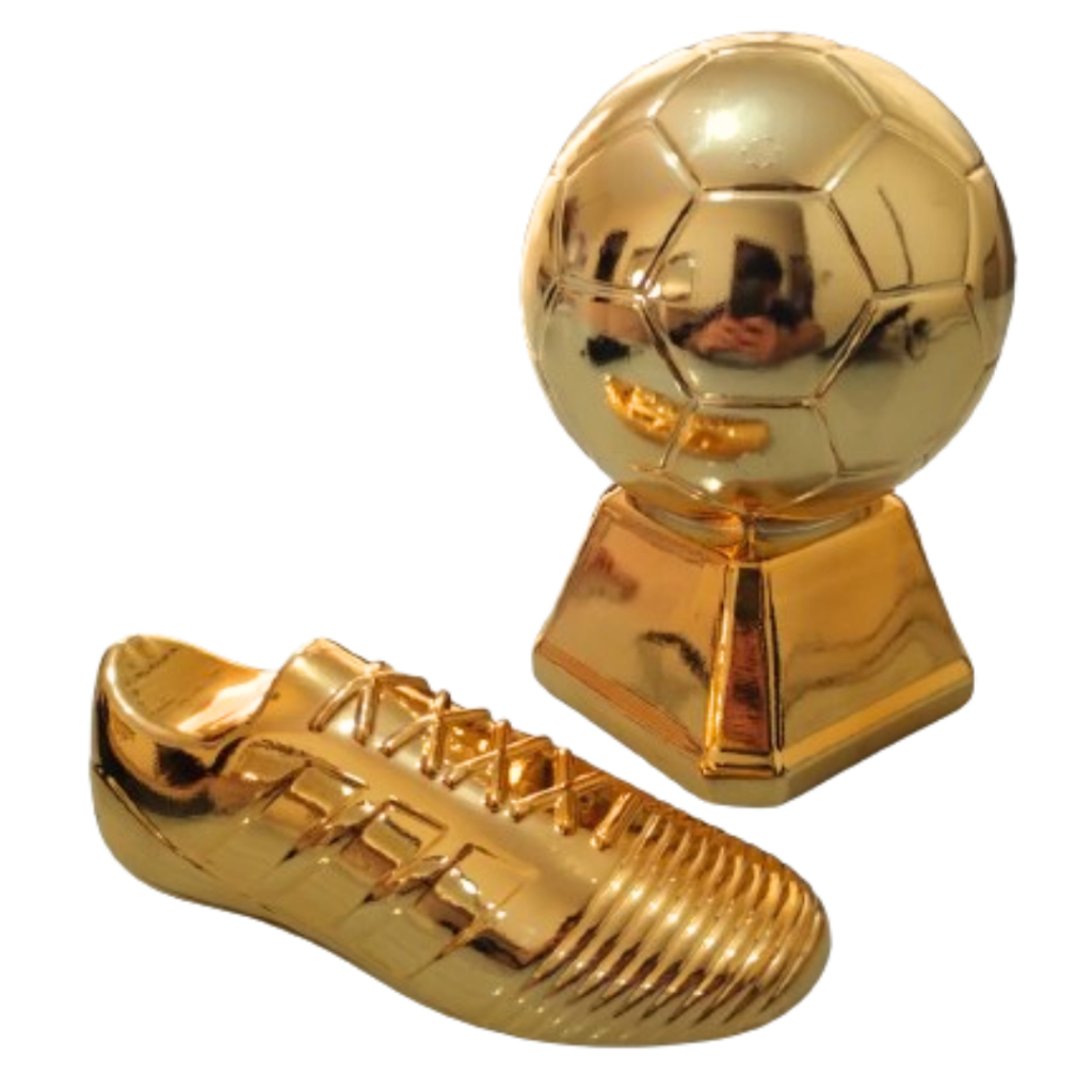 Kit Chuteira de Acrílico + Troféu de Plástico para Decoração de Festa ...