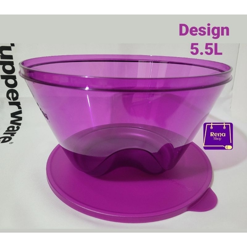 Tupperware Tigela Vasilha Design 5.5 Litros Policarbonato Cores Variadas - 1Unidade | Shopee Brasil