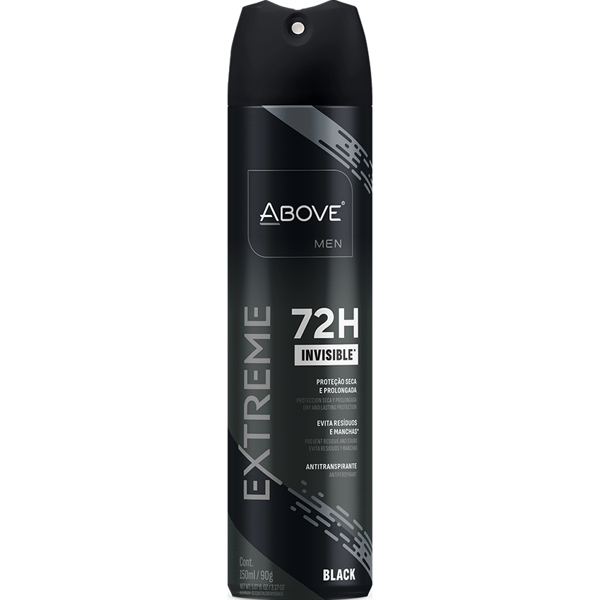 Kit C/2 Deo. Antitranspirante Above Men Black 72H (R$: 9,99 cada ...