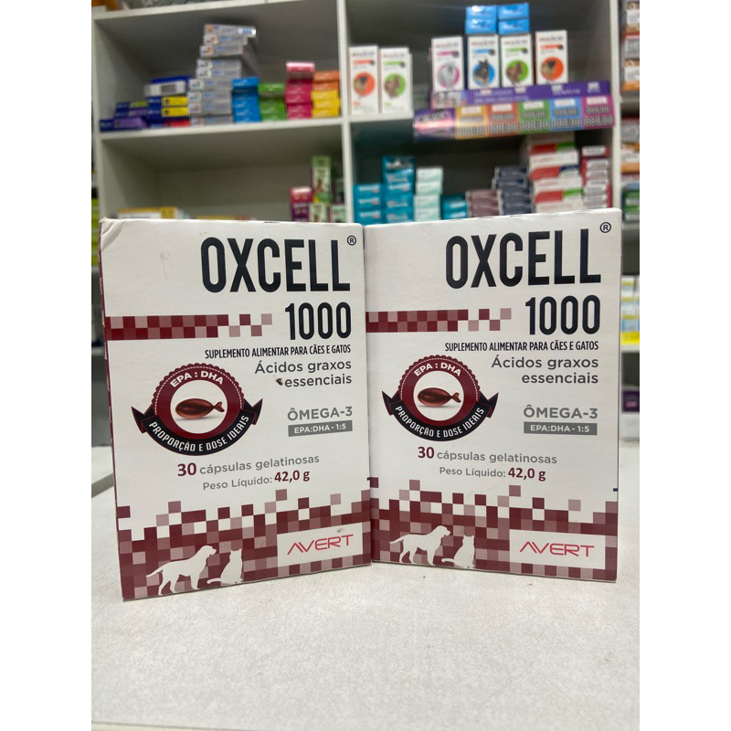 Oxicell 1000 suplemento vitamínico para cães e gatos (AVERT) | Shopee ...