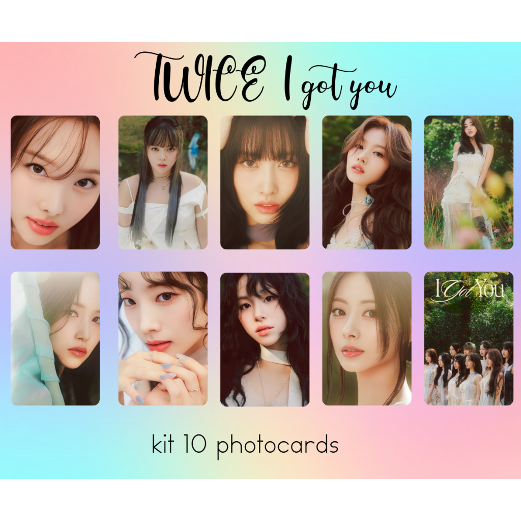 TWICE Kit fanmade - photocards I GOT YOU - Nayeon - Jeongyeon - Momo - Sana - Jihyo - Mina ...