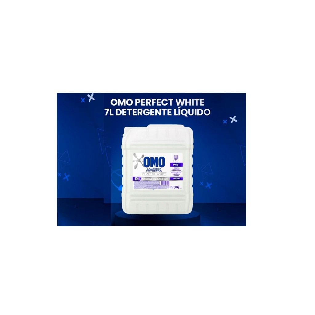 Lava Roupas Líquido Perfect White 7L Omo | Shopee Brasil