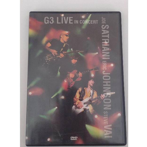 DVD G3 Live in Concert Joe Satriani Eric Johnson Steve Vai 1996 ...