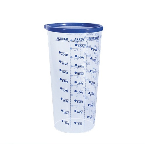 Copo Dosador Graduado Medidor com Tampa 570ml Cristal Injetemp | Shopee Brasil