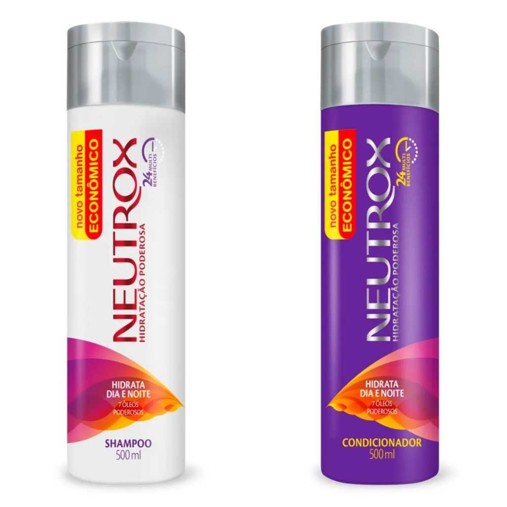 KIT NEUTROX 24 MULTI BENEFICIOS SHAMPOO+CONDICIONADOR 500ML | Shopee Brasil