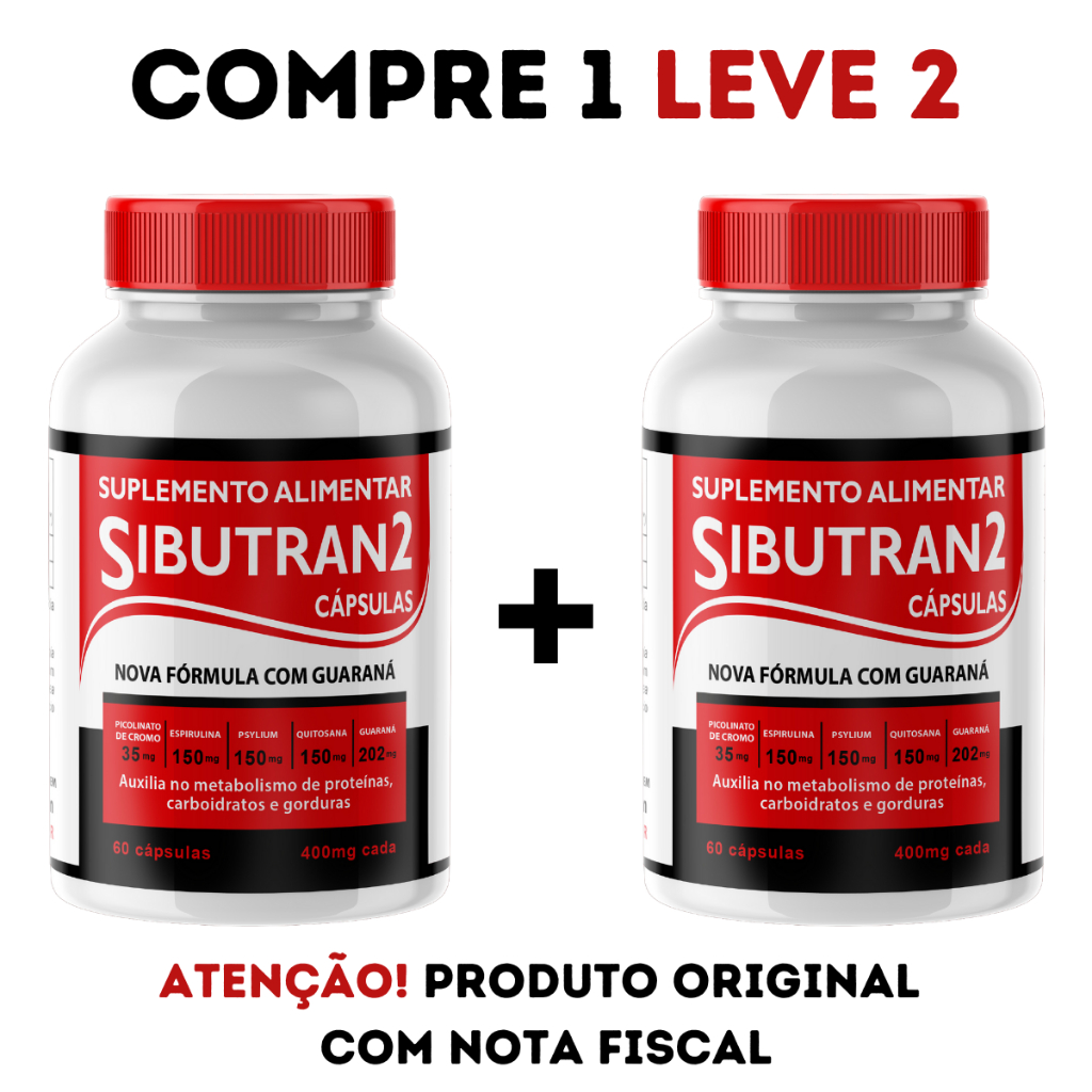 2x Suplemento Acelerador Calórico Subutran2 Original com Nota Fiscal ...