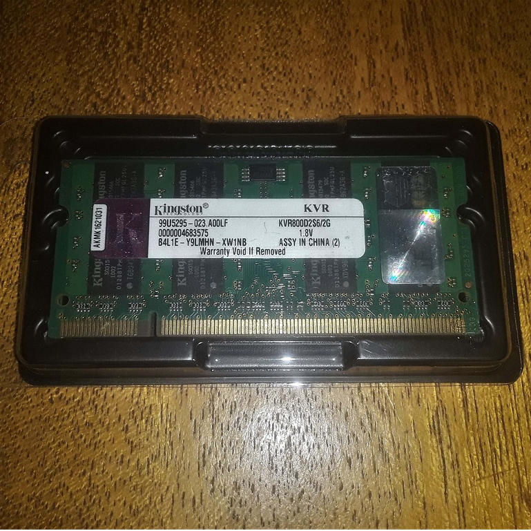 Memoria RAM Notebook Kingston 2GB 800Mhz DDR2 - KVR800D2S6/2G | Shopee Brasil