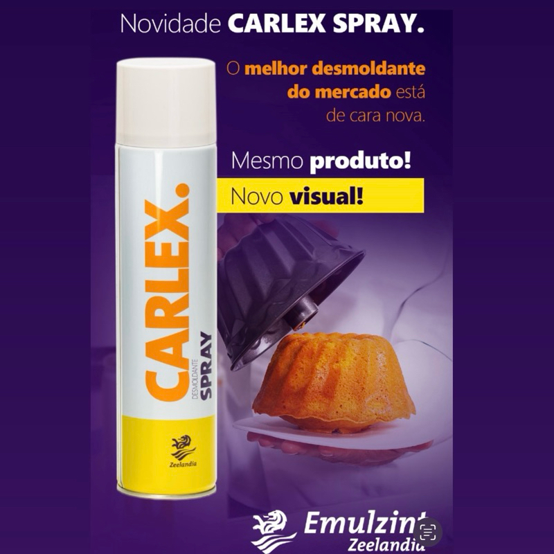 Desmoldante Spray Carlex 600ml Para Untar Formas e assadeiras off ...