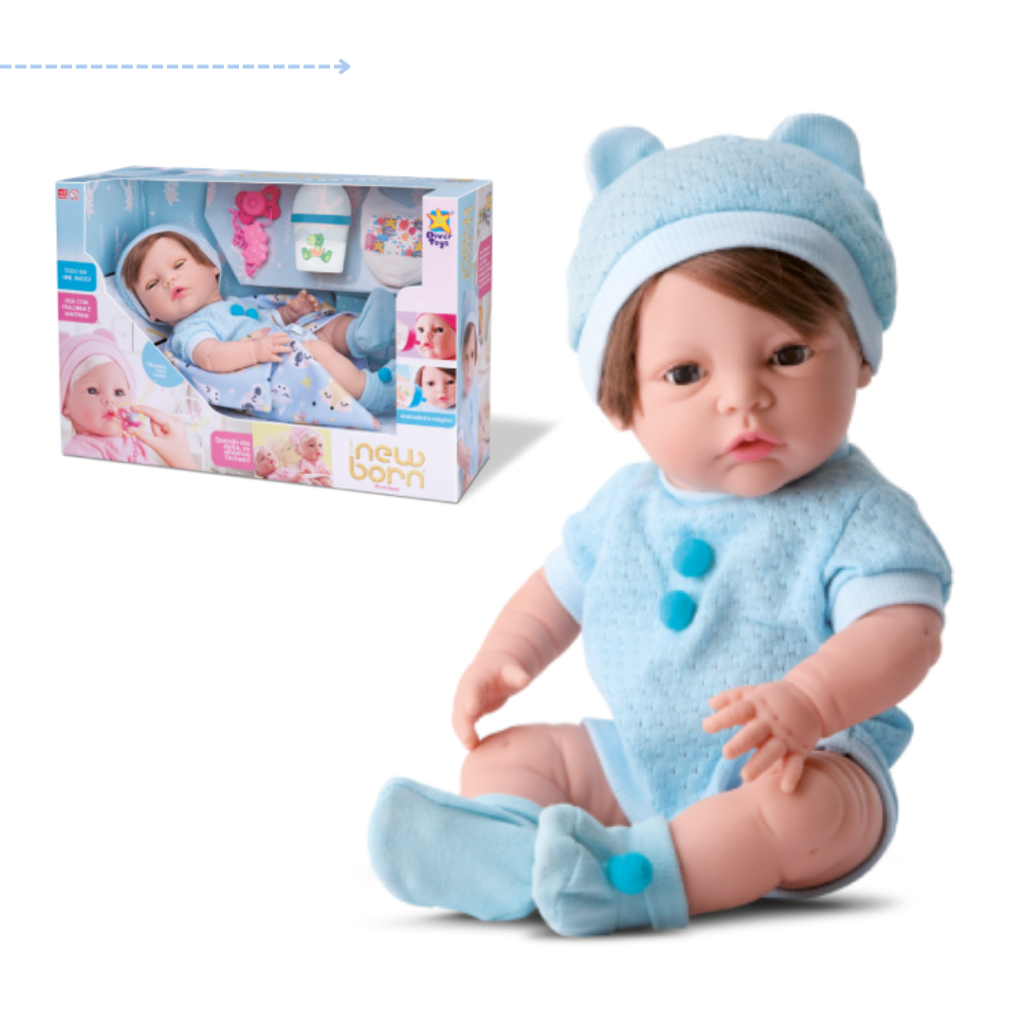Boneco bebe reborn menino realista com cabelo abre fecha os olhos bb ...