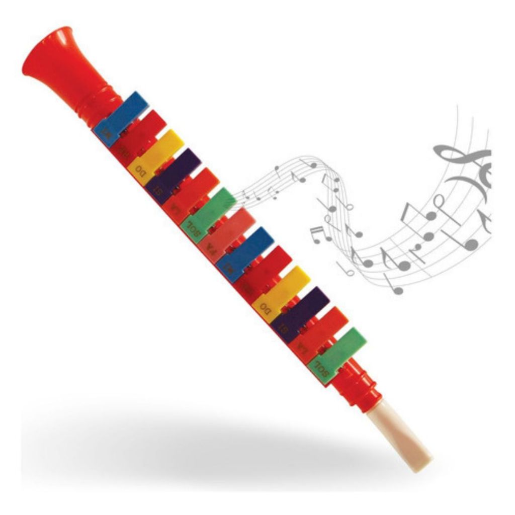 Instrumento Infantil Escaleta Flauta Moderna Colorida 13 Notas Pianica ...