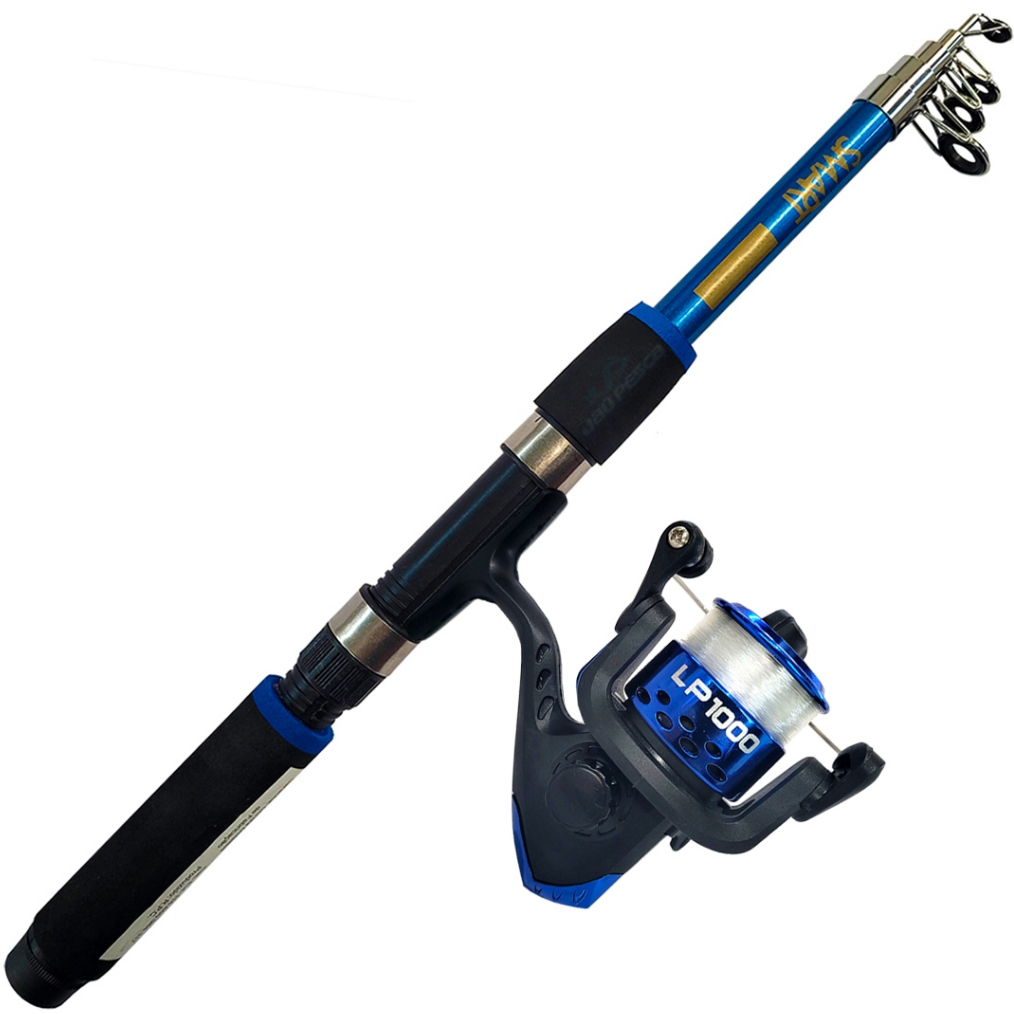 Kit Pesqueiro Vara Molinete Linha E Telescopica | Shopee Brasil