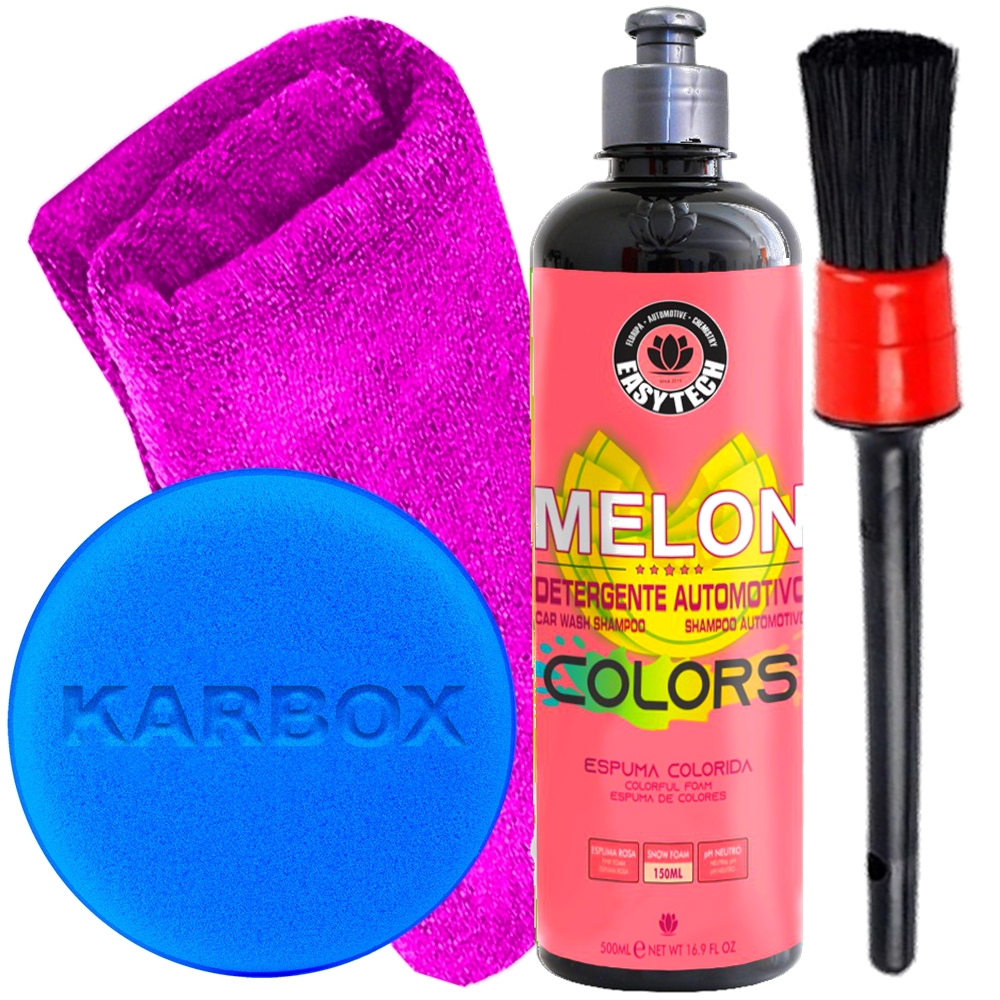 Melon Easytech Shampoo Espuma Rosa Para Snow Foam 500ml Pincel ...