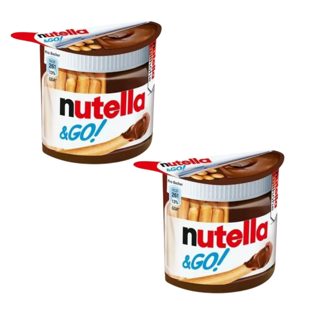 Kit 2 Nutella & Go Creme De Avelãs & Palitos De Biscoito 52g | Shopee ...