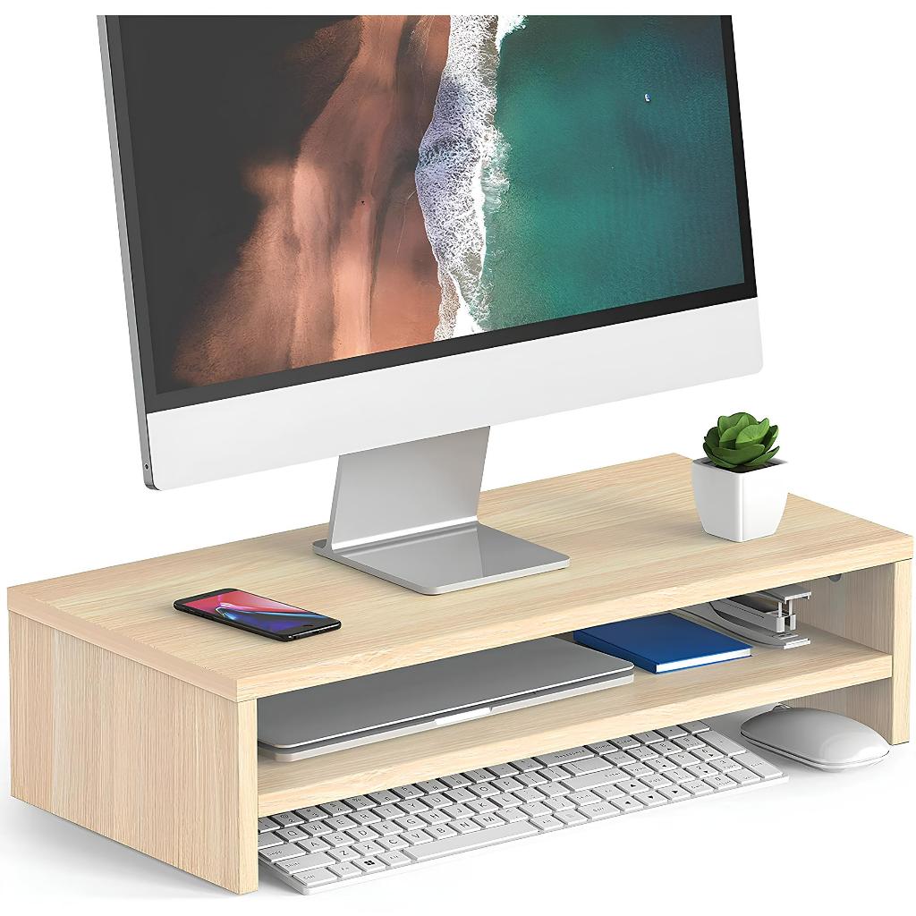 Base para Monitor Mdf 52cm Ergonômico Mesinha Home Office Mesa Gamer ...