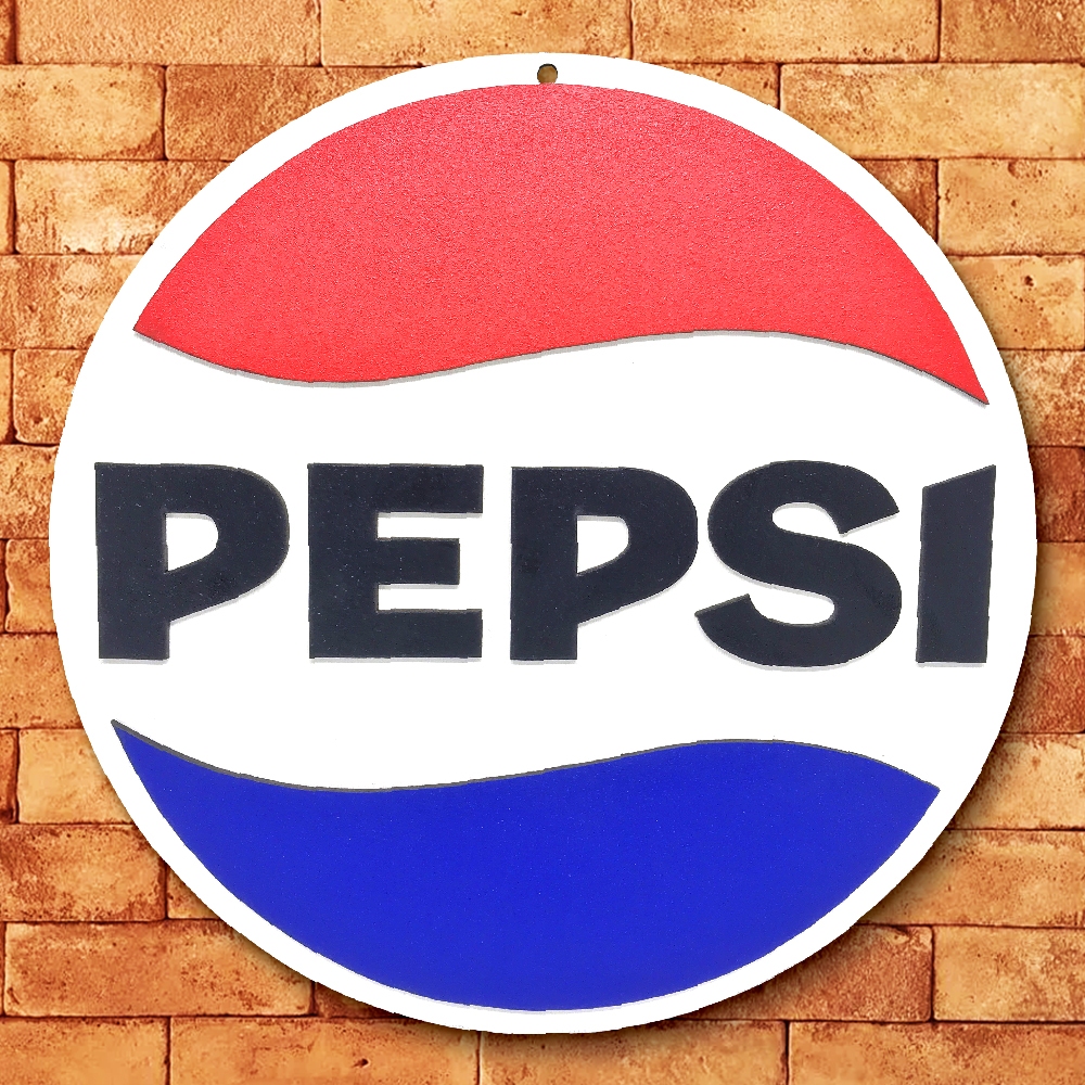 Placa Decorativa Pepsi Logo Nova 3D Relevo MDF Cantinho Churrasco ...