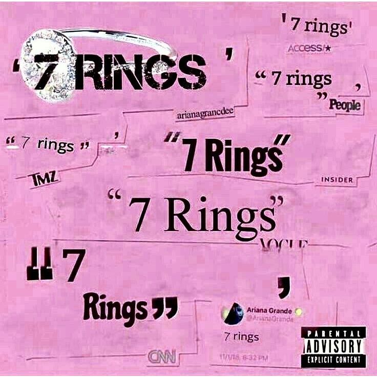 Ariana Grande - 7 Rings (FanMade) | Shopee Brasil