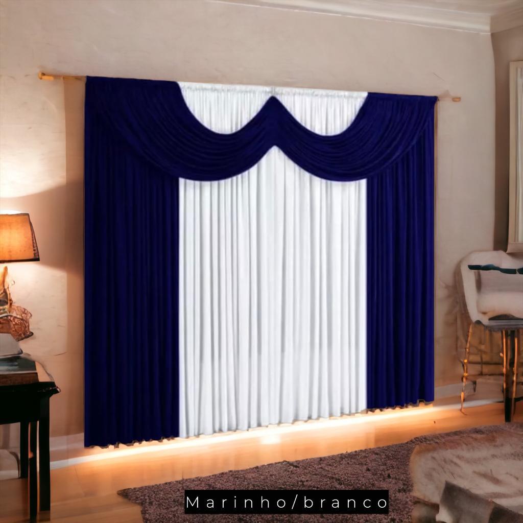 Cortina Paris 2m Bandô Franzida Várias Cores | Shopee Brasil