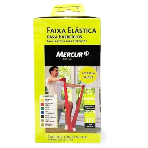 Faixa Elastica Para Exercicios Suave - 1,5M Mercur - Amarela | Shopee ... Faixa Elastica Para Exercicios Suave - 1,5M Mercur - Amarela | Shopee ...