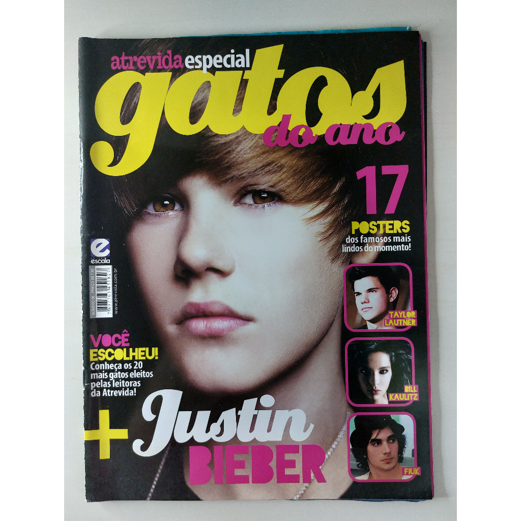 Revista Atrevida Especial Gatos do Ano nº 06 Justin Bieber Tokio Hotel ...