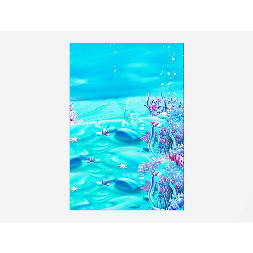 Painel De Festa Vertical 1,50 x 2,20 - Fundo do Mar 002 | Shopee Brasil