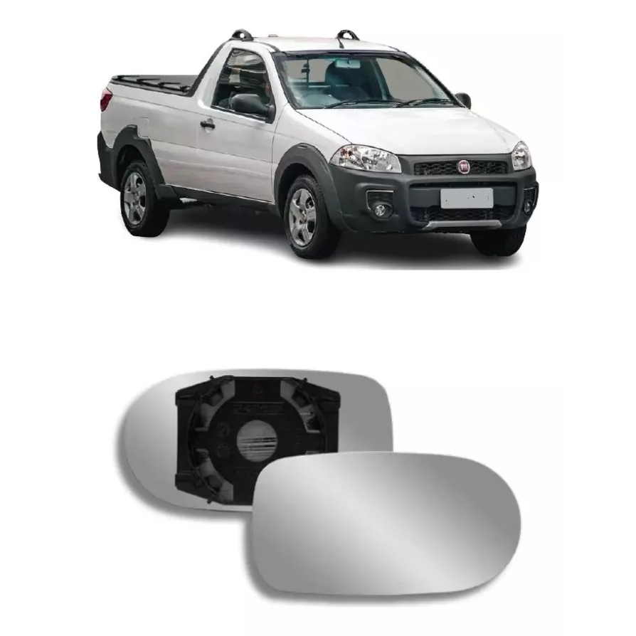 Lente Vidro Base Espelho Fiat Strada 11 A 18 LD Original | Shopee Brasil