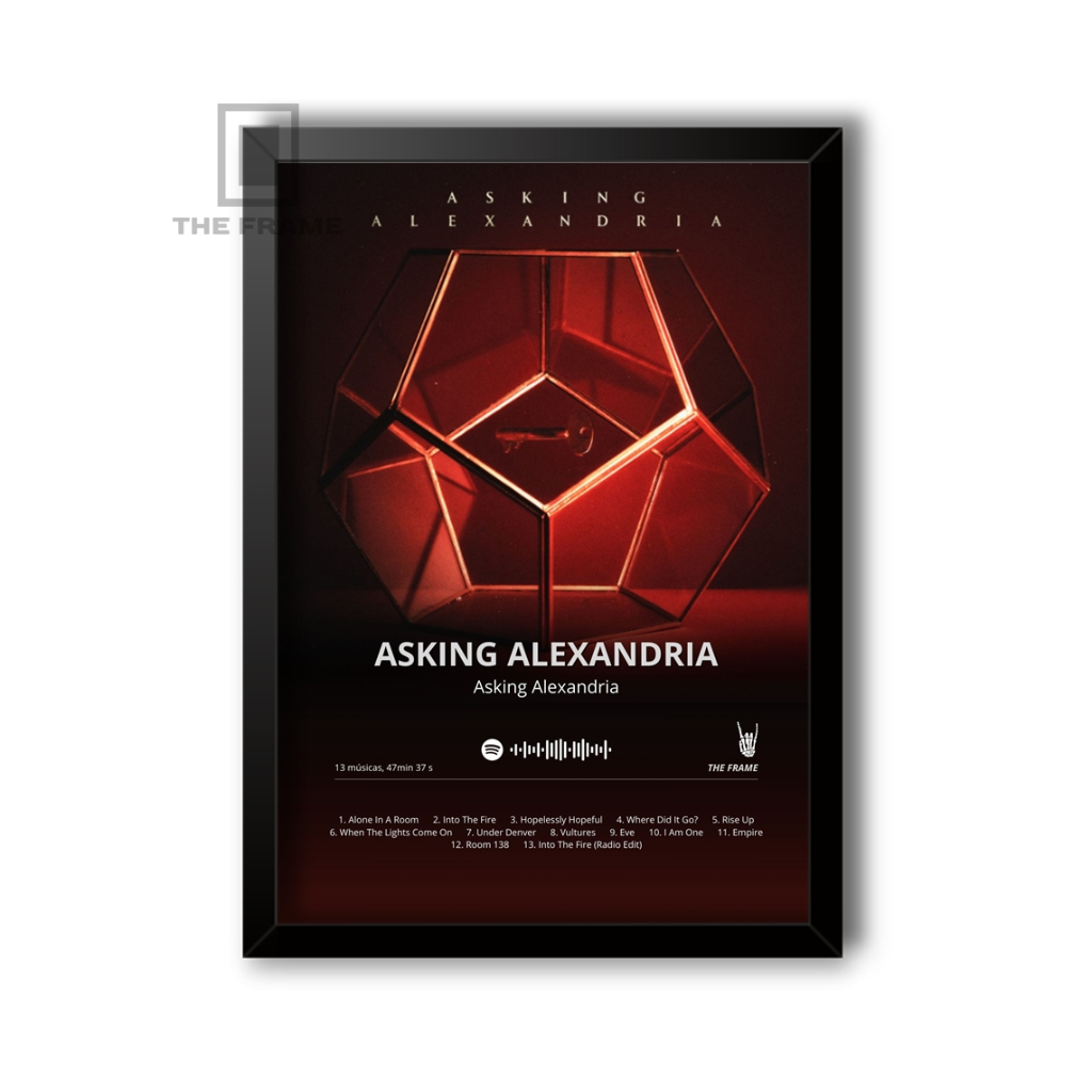 Quadro Decorativo Spotify Asking Alexandria Album Asking Alexandria | Shopee Brasil