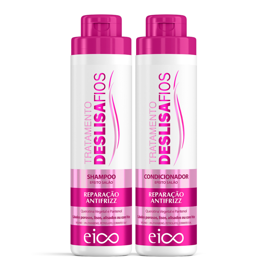 Kit Eico Tratamento Hidratação Shampoo Sem Sal e Condicionador Leave-in ...