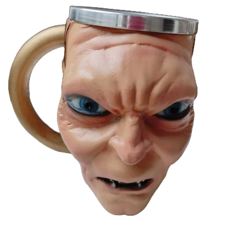 Caneca Decorativa 3D Smigol Gollum Senhor dos Anéis em Resina e ...