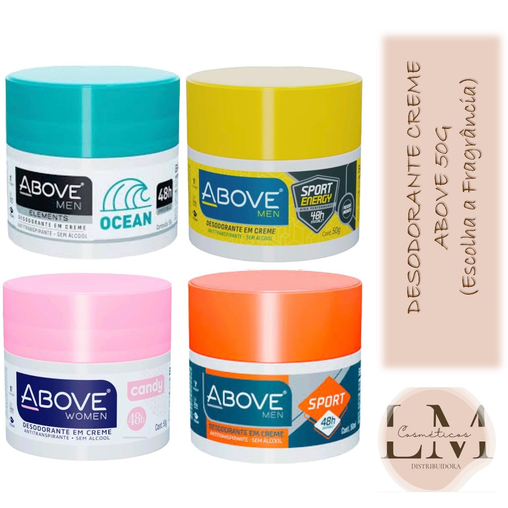 Desodorante Creme Above 50g (Escolha A Fragrância) | Shopee Brasil