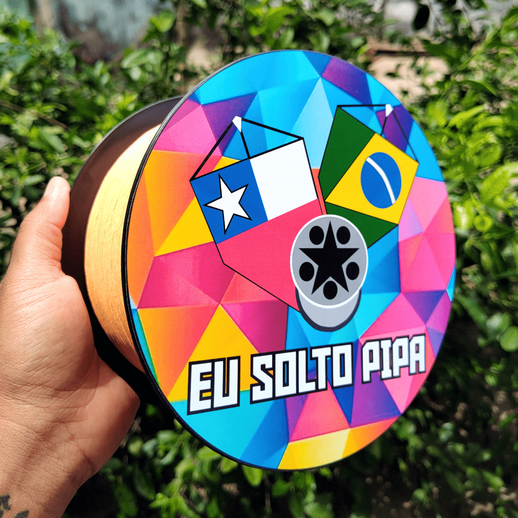 Carretilha de Pipa com Linha Personalizada Eu Solto Pipa | Shopee Brasil