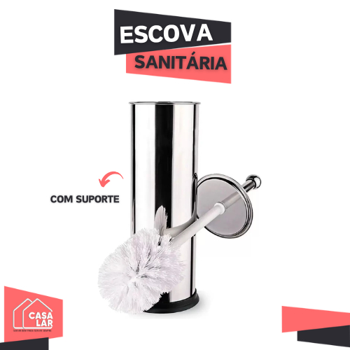 Escova Sanitária Em Aco Inox Lavatina Limpar Vaso Sanitário Limpeza ...