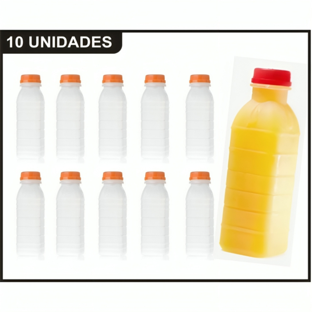 Garrafa Descartável para Suco/Caldo de Cana agua de coco delivery 500ml c/ 10 unidades | Shopee ...