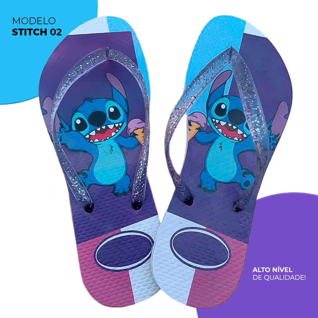 Chinelo Lilo Stitch Premium Master Confortavel Feminino | Shopee Brasil