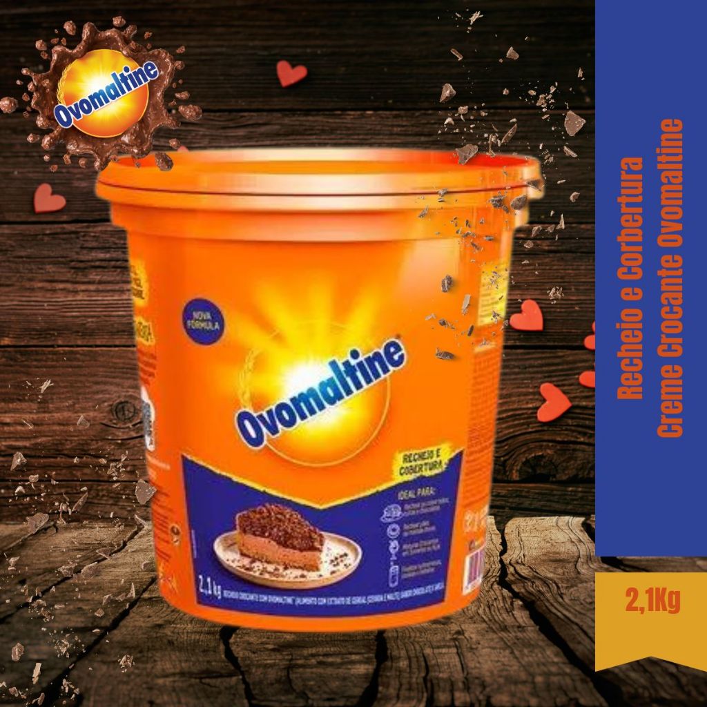 Ovomaltine Recheio Crocante Balde Grande 2Kg Profissional | Shopee Brasil