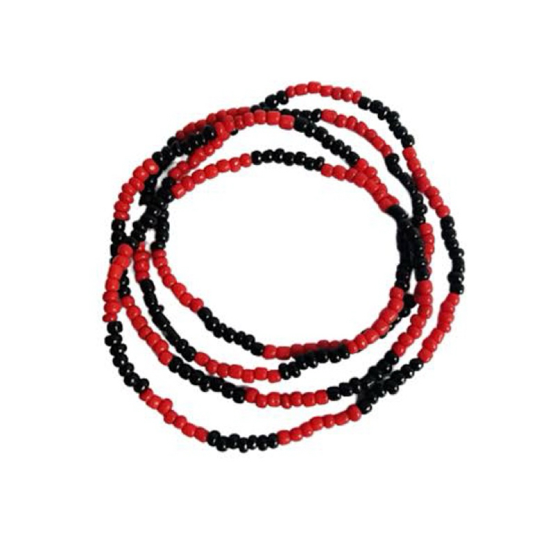 Guia Colar de Exu e Pomba Gira Miçanga Vermelha e Preta Umbanda e ...