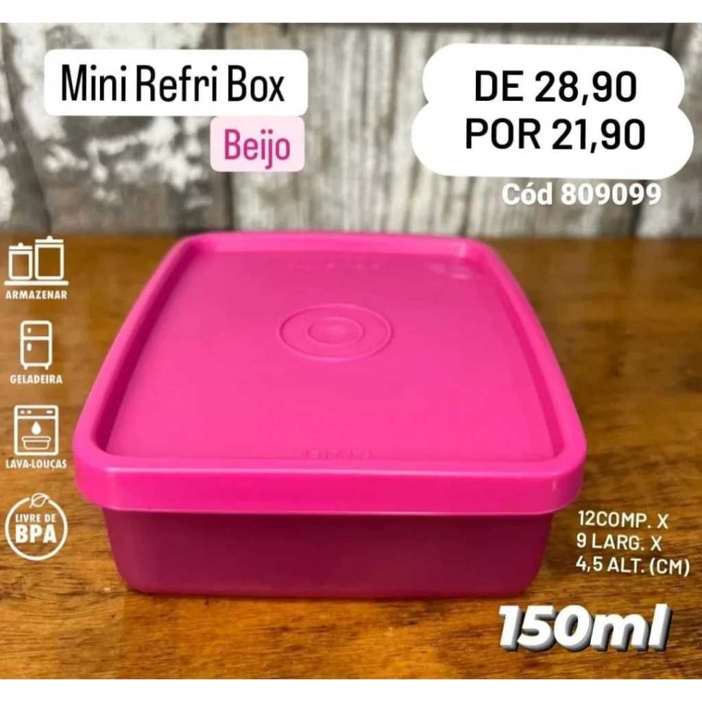 Tupperware Mini Refri Box 150ml Beijo | Shopee Brasil