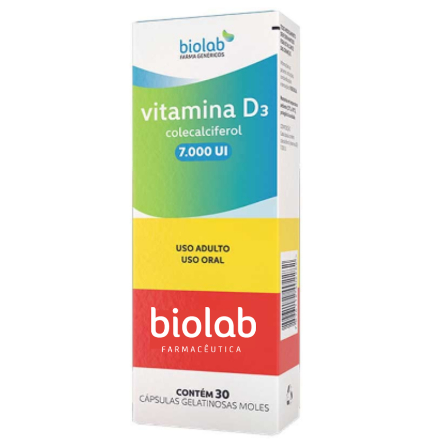 Vitamina D3 7000 ui Com 30 Capsulas | Shopee Brasil