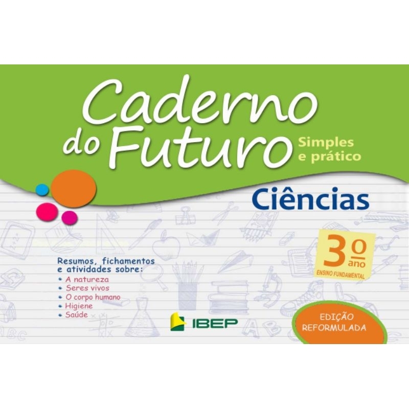 caderno do futuro ciências 3° ano (aluno sem respostas) | Shopee Brasil