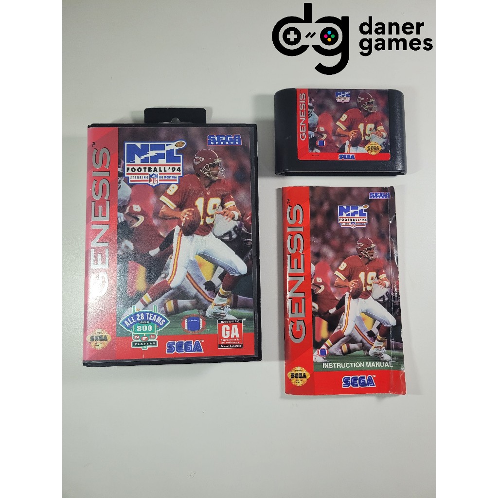 NFL Football 94 para Mega Drive / Genesis - Completo, Original | Shopee ...