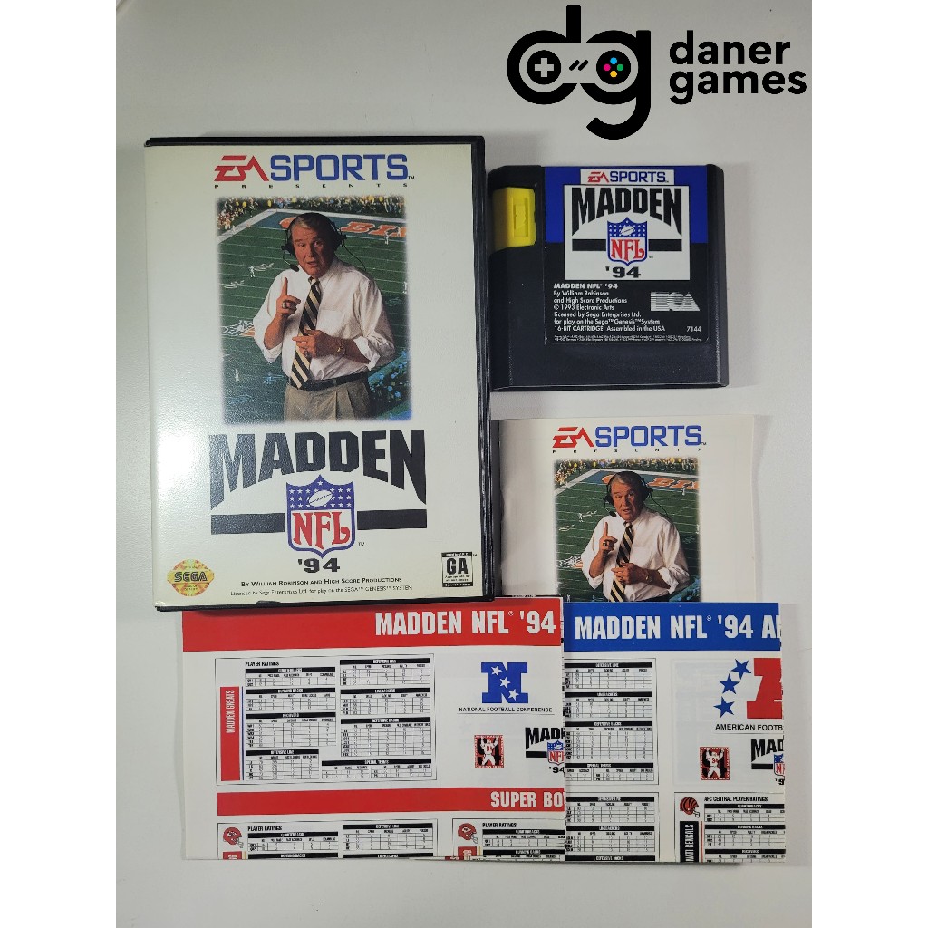 Madden NFL 94 para Mega Drive / Genesis - Completo, Original | Shopee ...